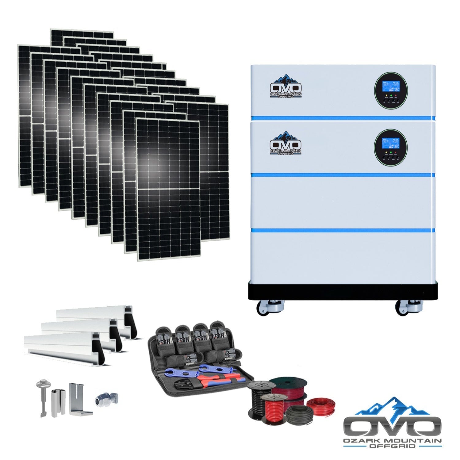 11KW OMO All-In-One Customizable Stacking Inverter/Battery System 120/